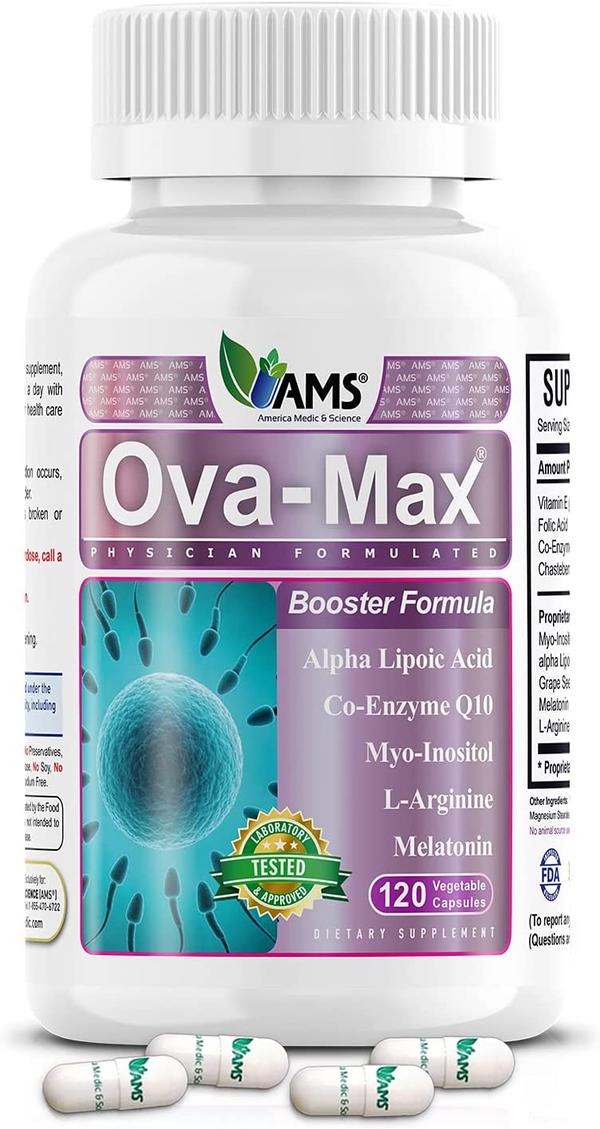 America Medic & Science OVA-Max Prenatal Vitamins for Women (120 Capsu ...